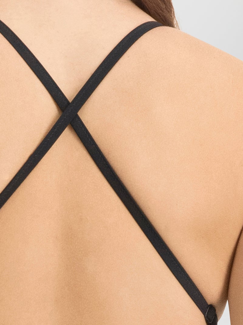 Badpak met kruising op de rug 'Puma' - ZWART - 32.00€ - Kiabi