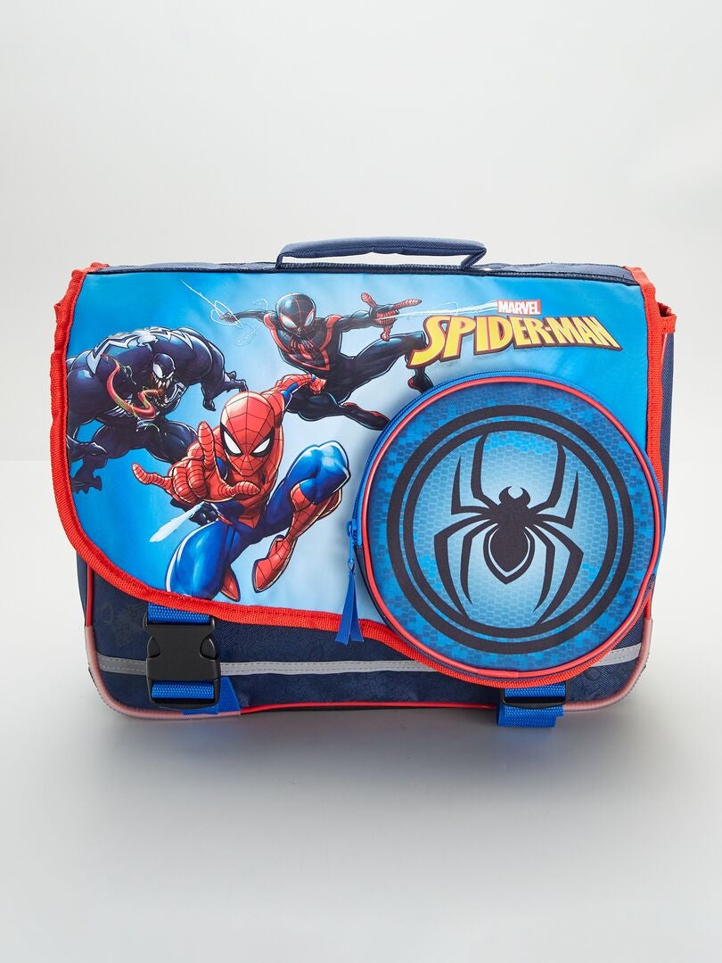Boekentas met 3D-vakje 'Spider-Man' - BLAUW - Kiabi - 32.00€