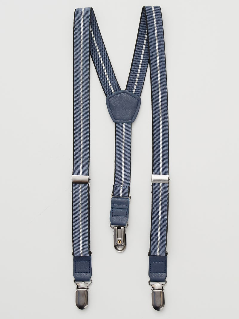 Bretellen met witte streep - BLAUW - 6.00€ - Kiabi