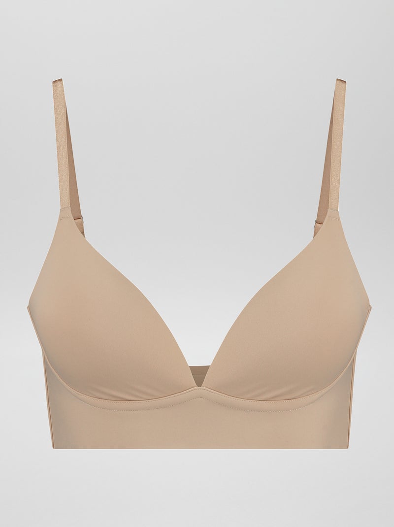 Diep uitgesneden beha 'Bye Bra' - BIEGE - Dame - 24.00€ - Kiabi
