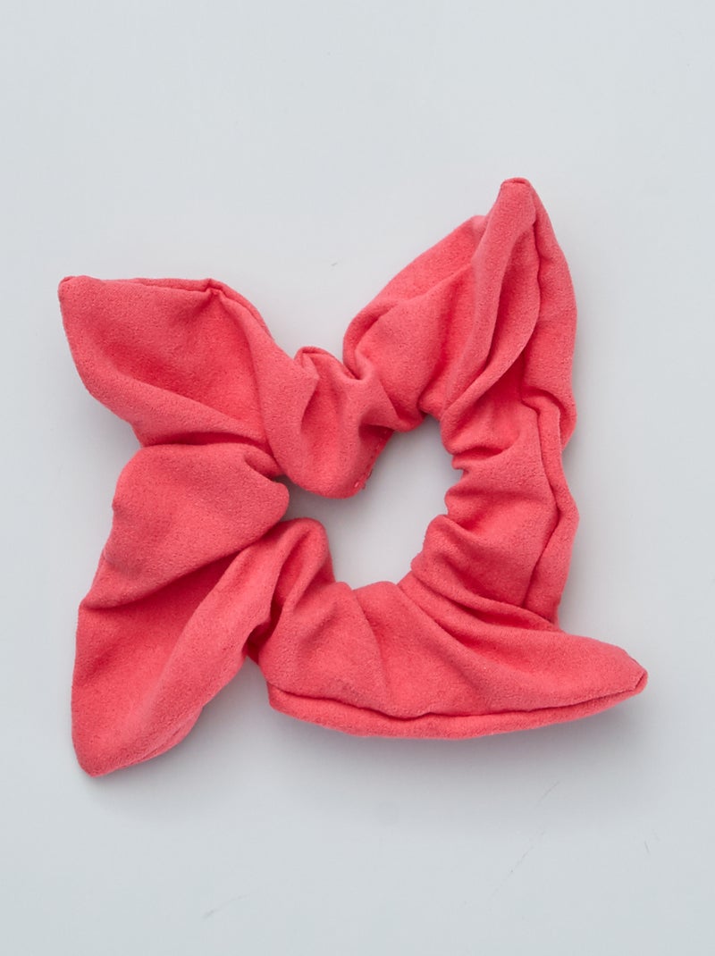 Dikke vierkante scrunchie van suèdine - ROSE - Kiabi - 2.50€