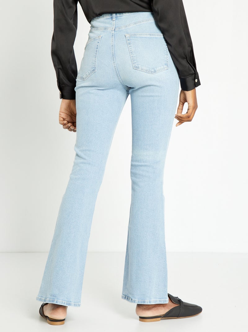 Flared/bootcut jeans met hoge taille - L34 - BLAUW - Kiabi - 20.00€