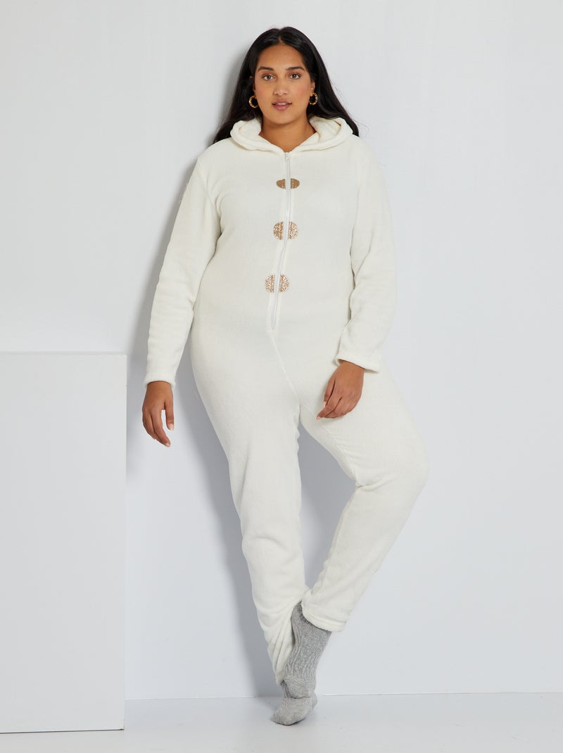 Fleece pyjamapak in eenhoornthema - ecru - Kiabi - 25.00€