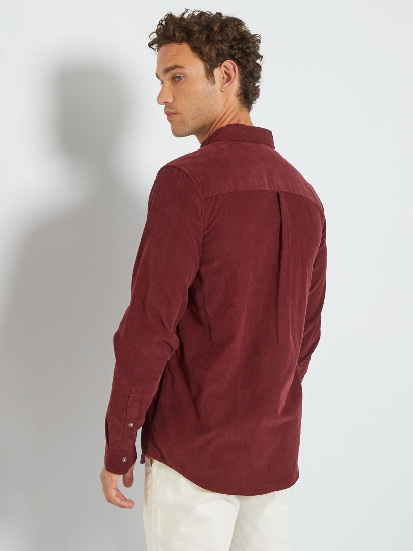 Fluwelen hemd - ROOD - Kiabi - 18.00€