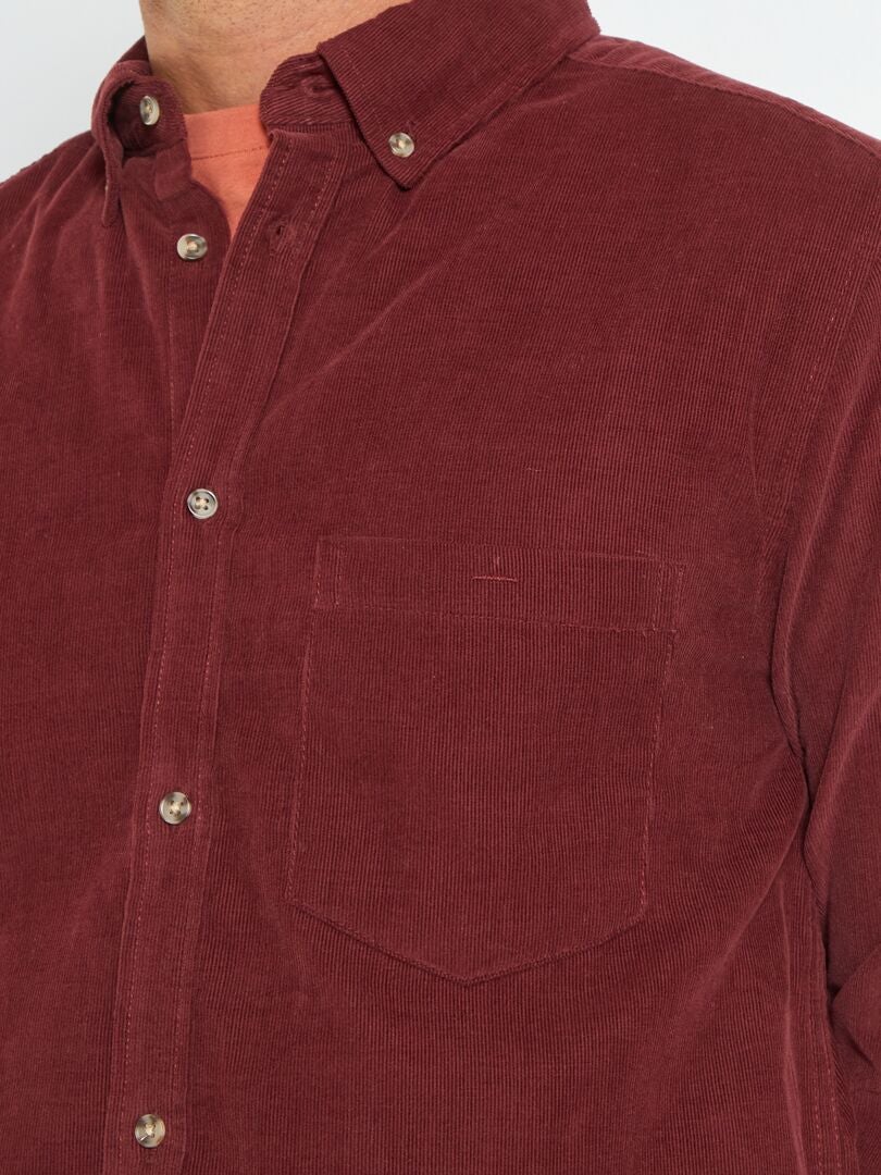 Fluwelen hemd - ROOD - Kiabi - 18.00€