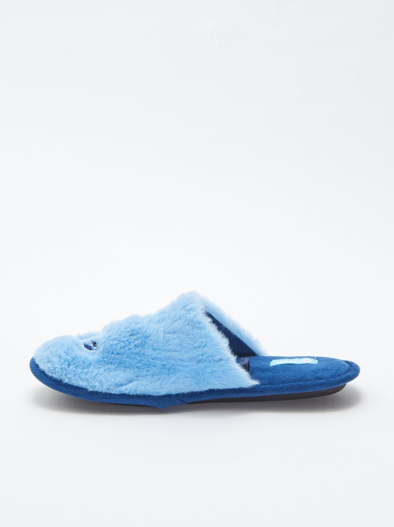 Gevoerde 'Stitch'-sloffen - instappermodel - Blauw - Dame - 13.00€ - Kiabi