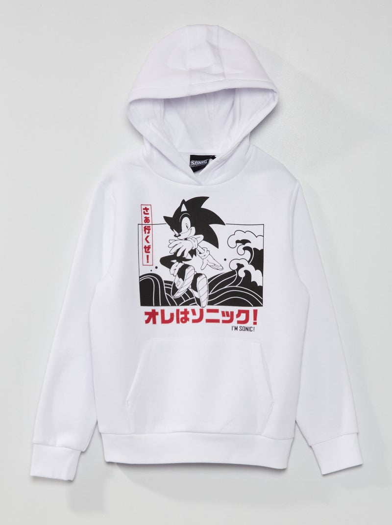 Hoodie 'Sonic' - wit - 22.00€ - Kiabi