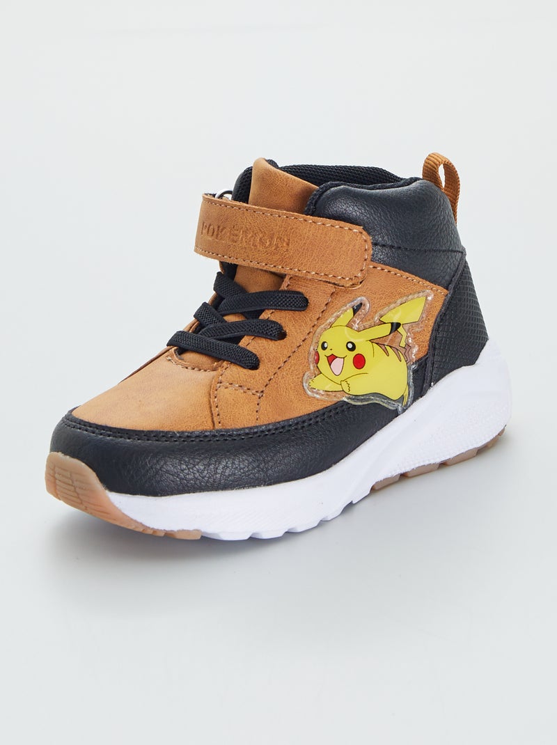Imitatieleren Pokemon-boots met Pikachu-print - BRUIN - 32.00€ - Kiabi
