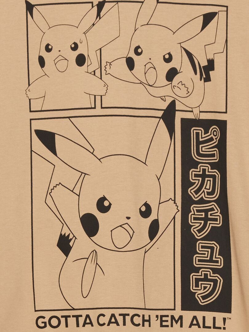 Jersey T-shirt 'Pokémon' - BIEGE - Kiabi - 14.00€