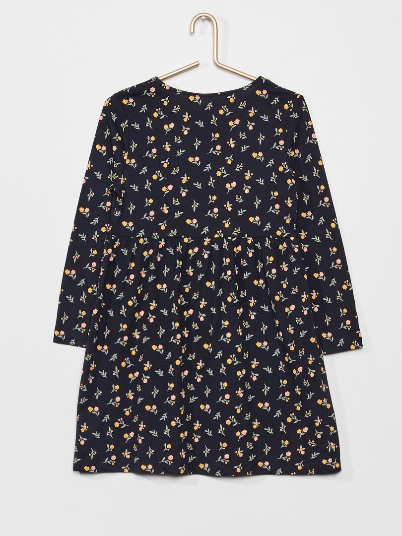 Jurk van jersey met leuke print - BLAUW - Kiabi - 5.50€