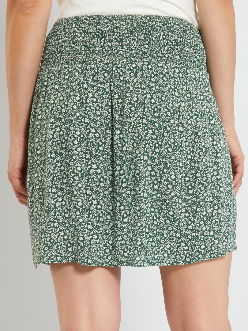 Korte rok met print - GROEN - Kiabi - 15.00€
