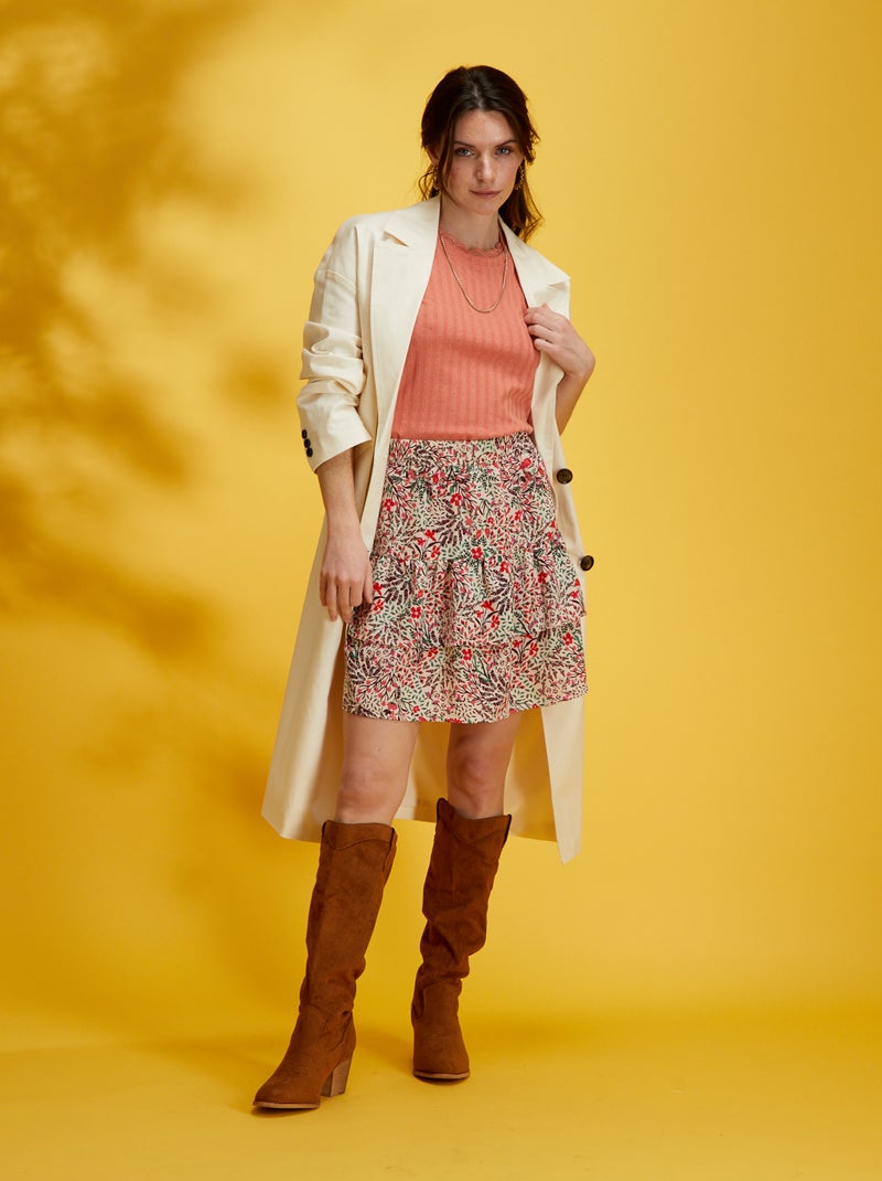 Korte rok met ruches - ROSE - Kiabi - 18.00€