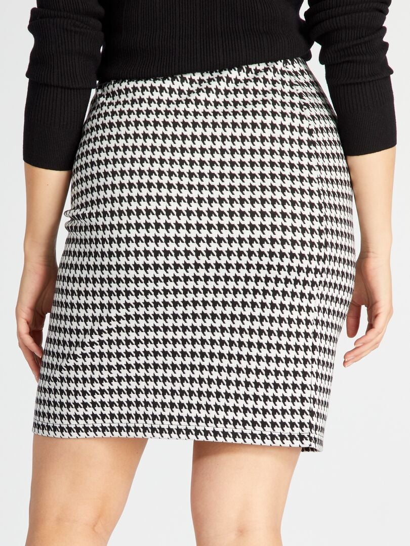 Korte rok van milanotricot - ZWART - Kiabi - 16.00€