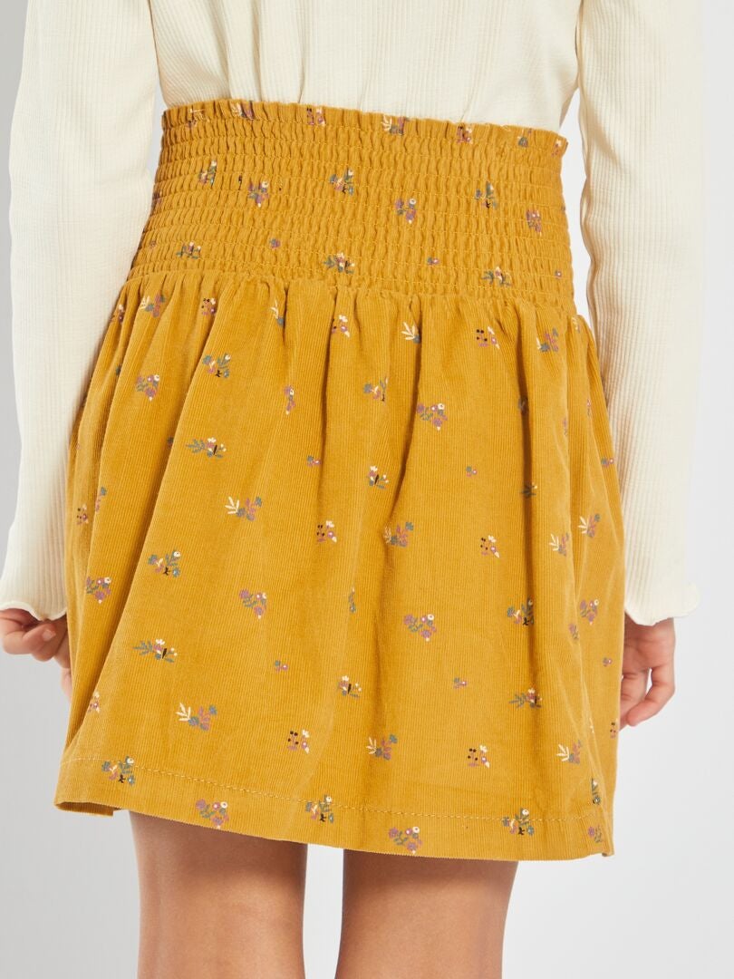 Korte rok van velours - GEEL - Kiabi - 12.00€