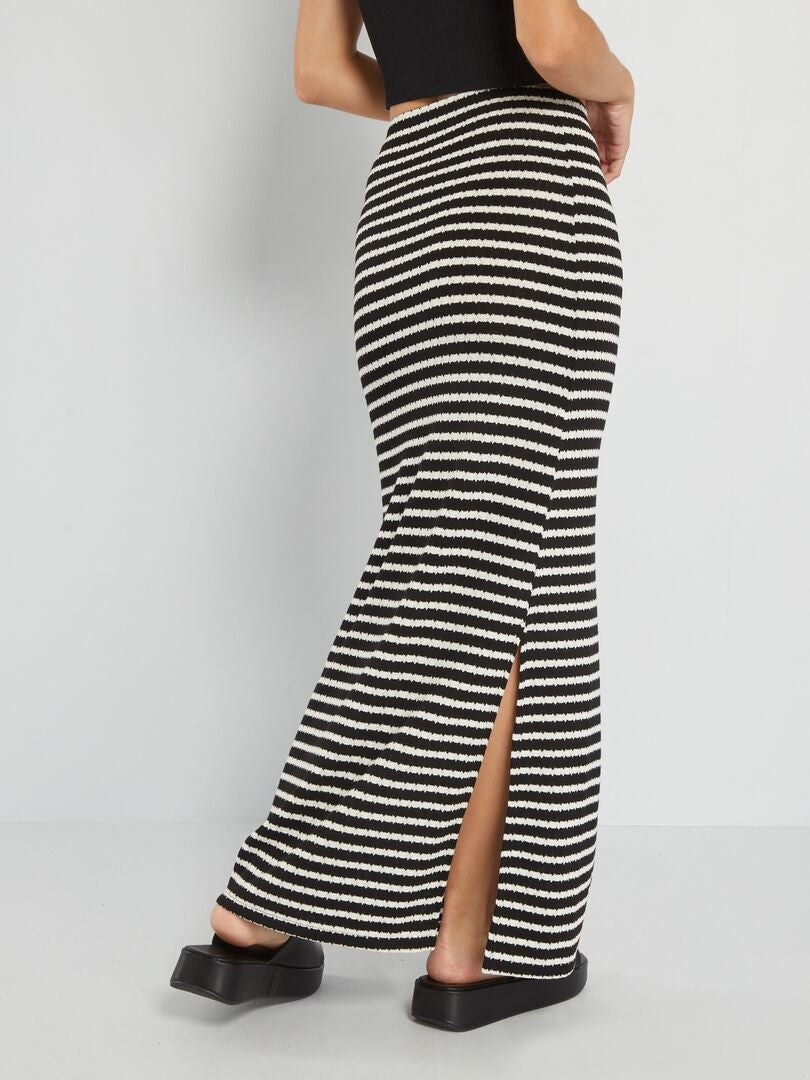 Lange gestreepte rok - BIEGE - Kiabi - 16.00€