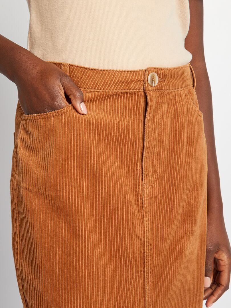 Lange rok van velours - BRUIN - Kiabi - 20.00€