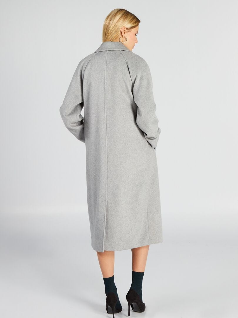 Lange wollen jas - GRIJS - Kiabi - 99.00€