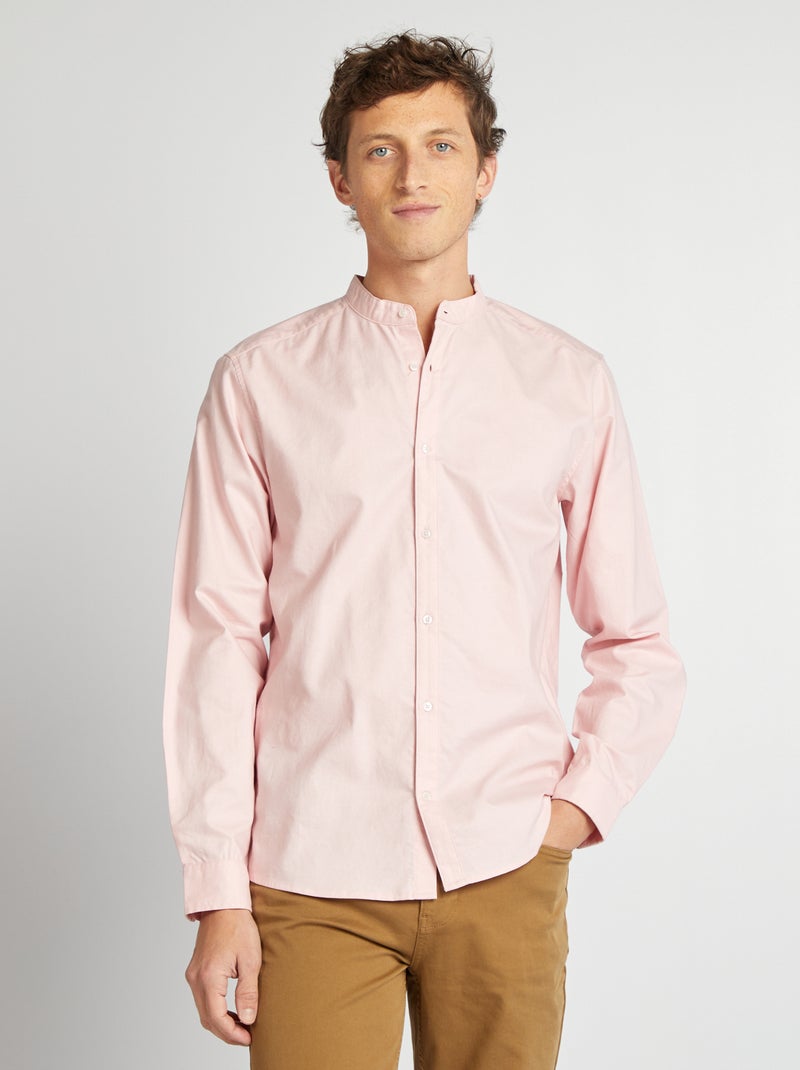 Overhemd van Oxford-katoen met maokraagje - ROSE - Man - 18.00€ - Kiabi