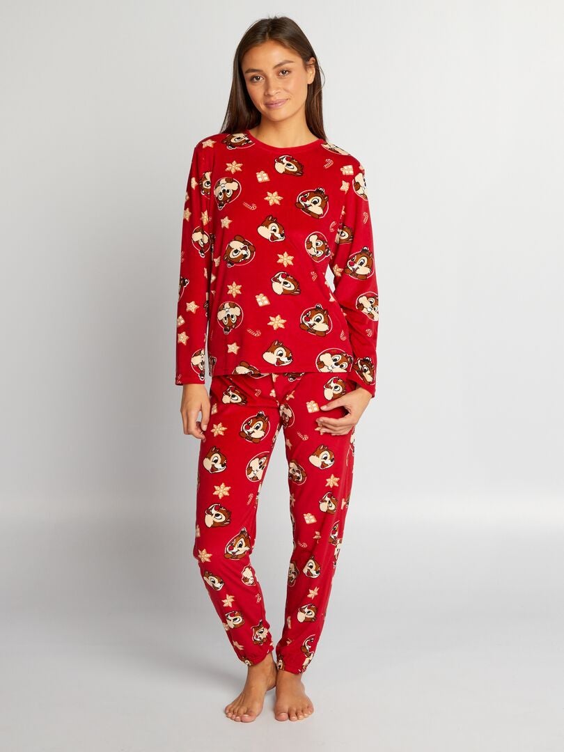 Pyjama 'Knabbel en Babbel' - 2-delig - ROOD - Kiabi - 22.00€