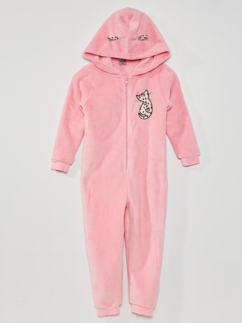 Pyjamapak in kattenthema - roze - 17.00€ - Kiabi