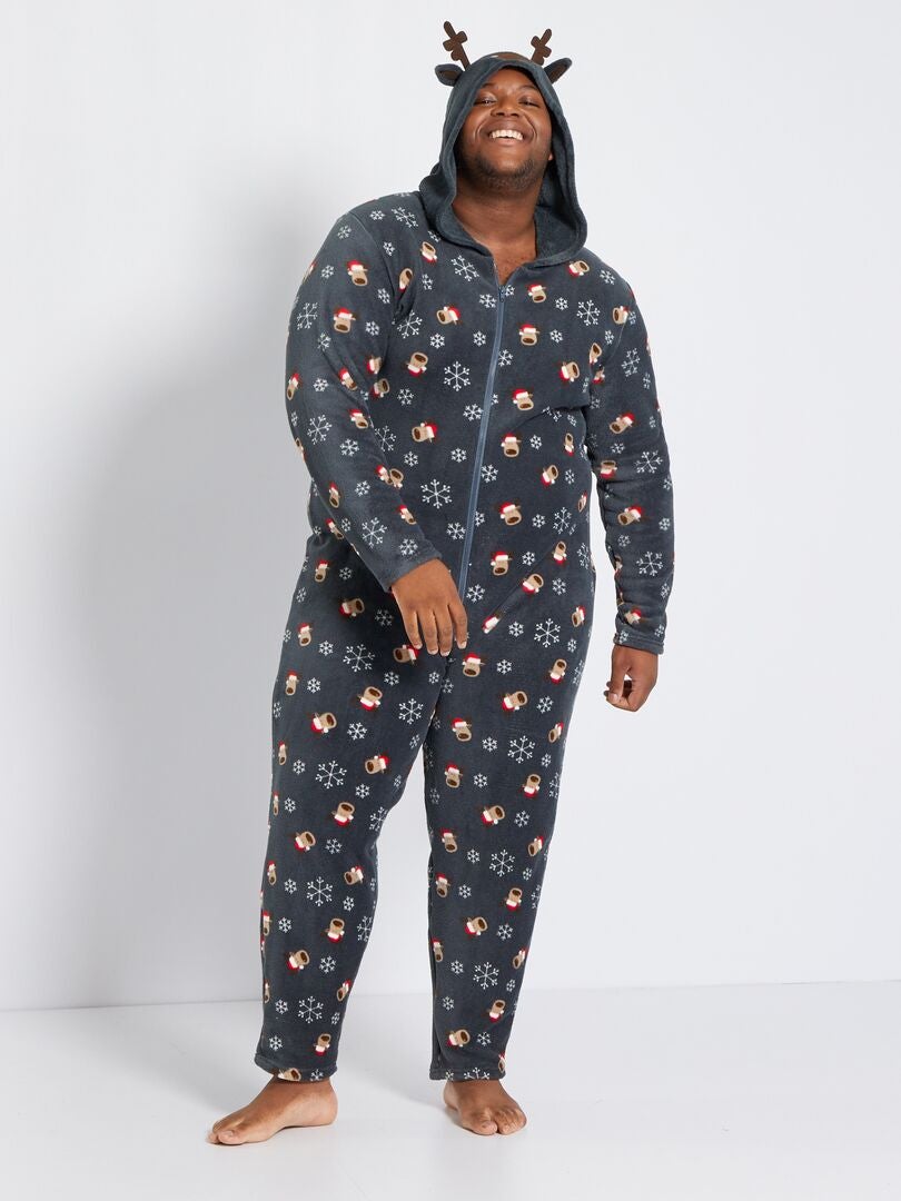 Pyjamapak met print - grijs - Kiabi - 25.00€