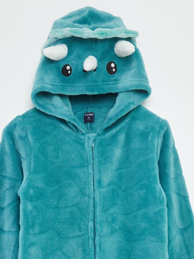 Pyjamapak van fleece | dinosaurus - BLAUW - 15.00€ - Kiabi