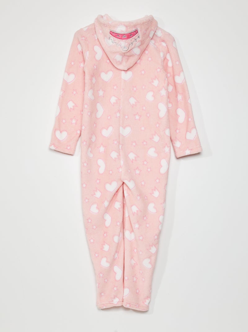 Pyjamapak van fleece met capuchon - ROSE - 19.00€ - Kiabi