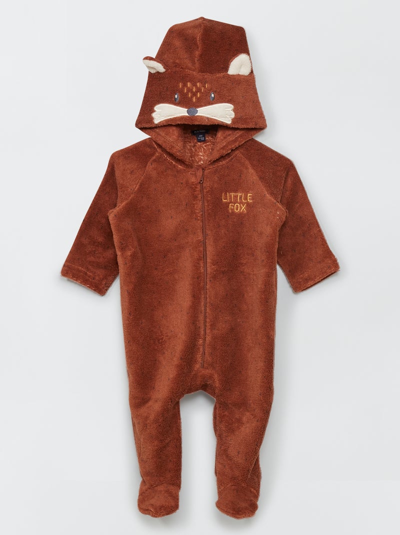 Pyjamapak van fleece tricot - BRUIN - Kiabi - 12.00€