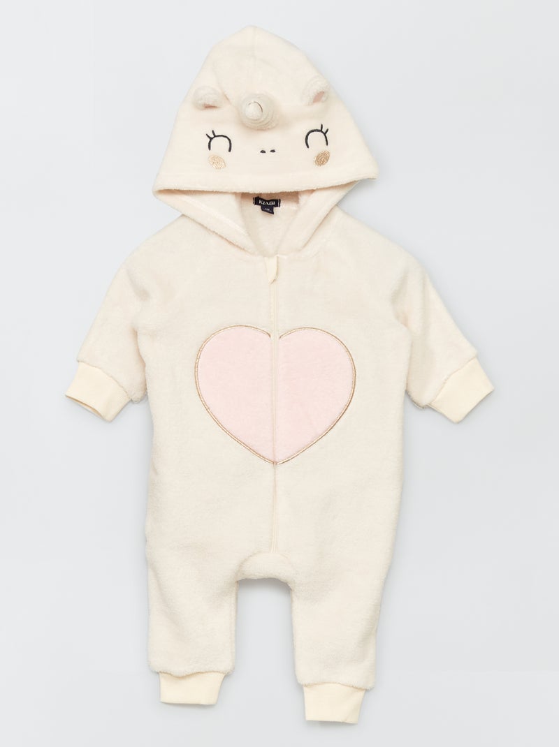 Pyjamapak van fleece tricot - WIT - Kiabi - 12.00€
