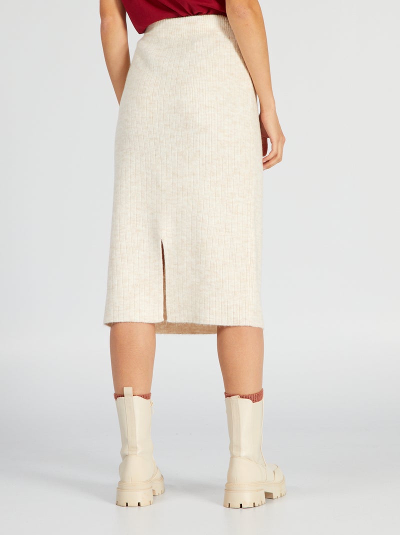 Rok met ribbelpatroon - BIEGE - Kiabi - 19.00€