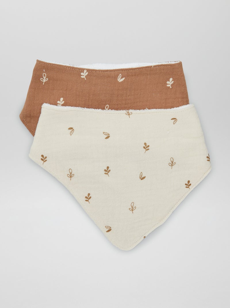 Set van 2 bandanaslabbetjes - BRUIN - 6.00€ - Kiabi