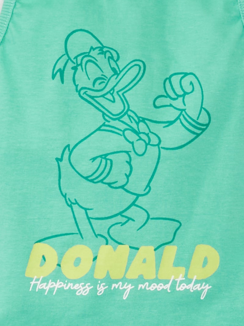 Singlet met print 'Disney' 'Donald' - GROEN - 5.00€ - Kiabi