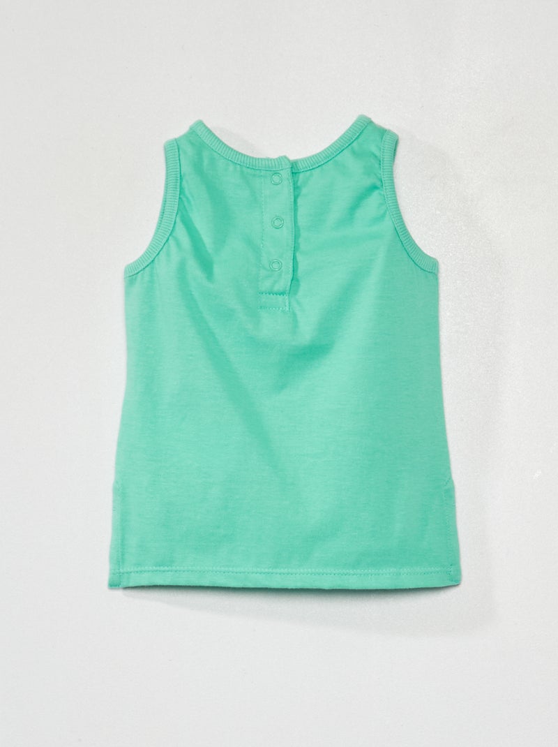 Singlet met print 'Disney' 'Donald' - GROEN - 5.00€ - Kiabi