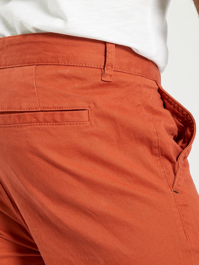 Slim-fit chino - rode baksteen - Kiabi - 15.00€