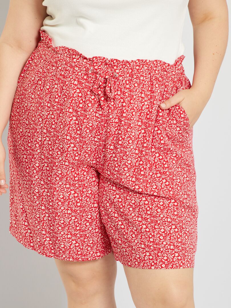 Soepelvallende short - ROOD - Kiabi - 15.00€