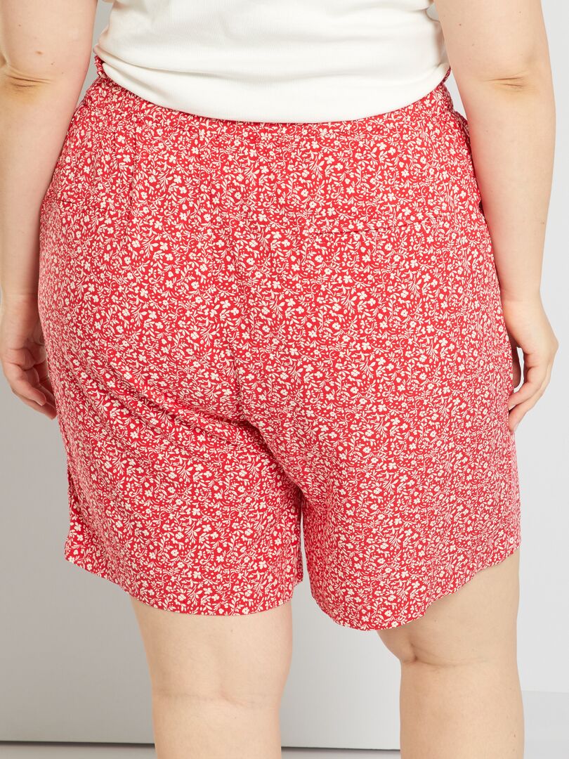 Soepelvallende short - ROOD - Kiabi - 15.00€