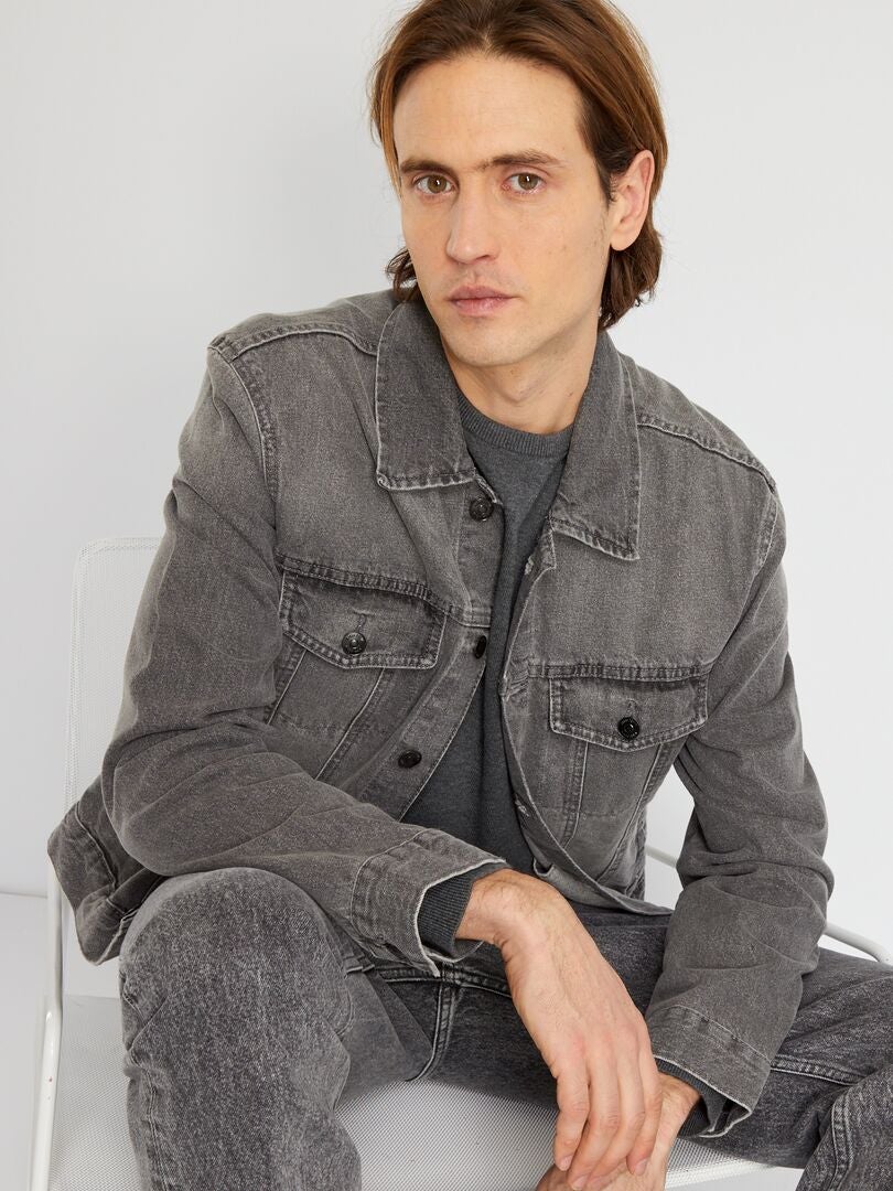 Spijkerjasje - grijs - Kiabi - 20.00€