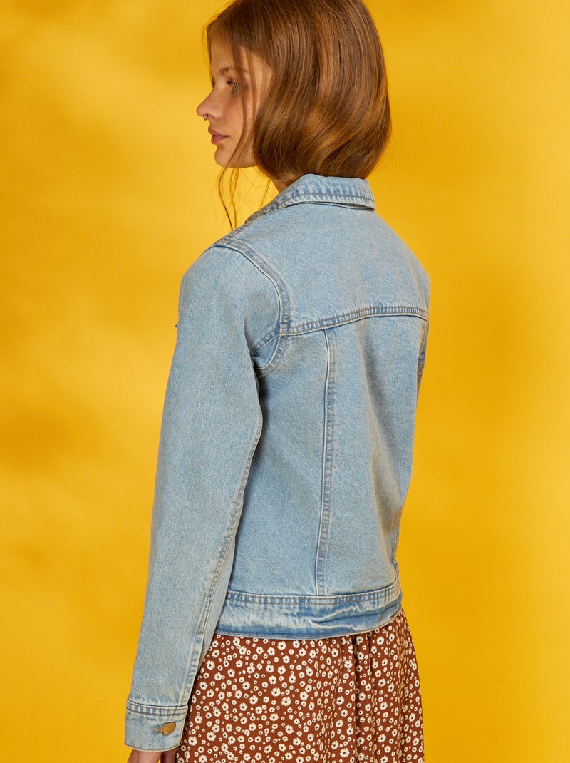 Spijkerjasje met destroy-effect - BLAUW - Kiabi - 22.00€