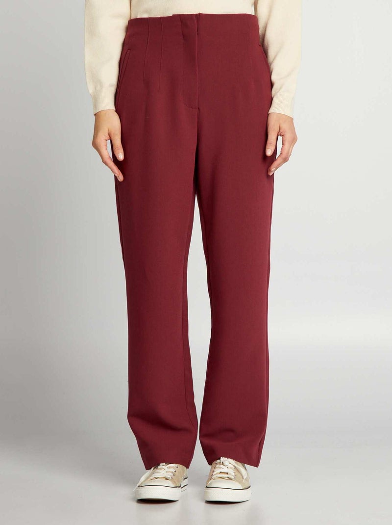 Strakke broek - ROOD - 25.00€ - Kiabi