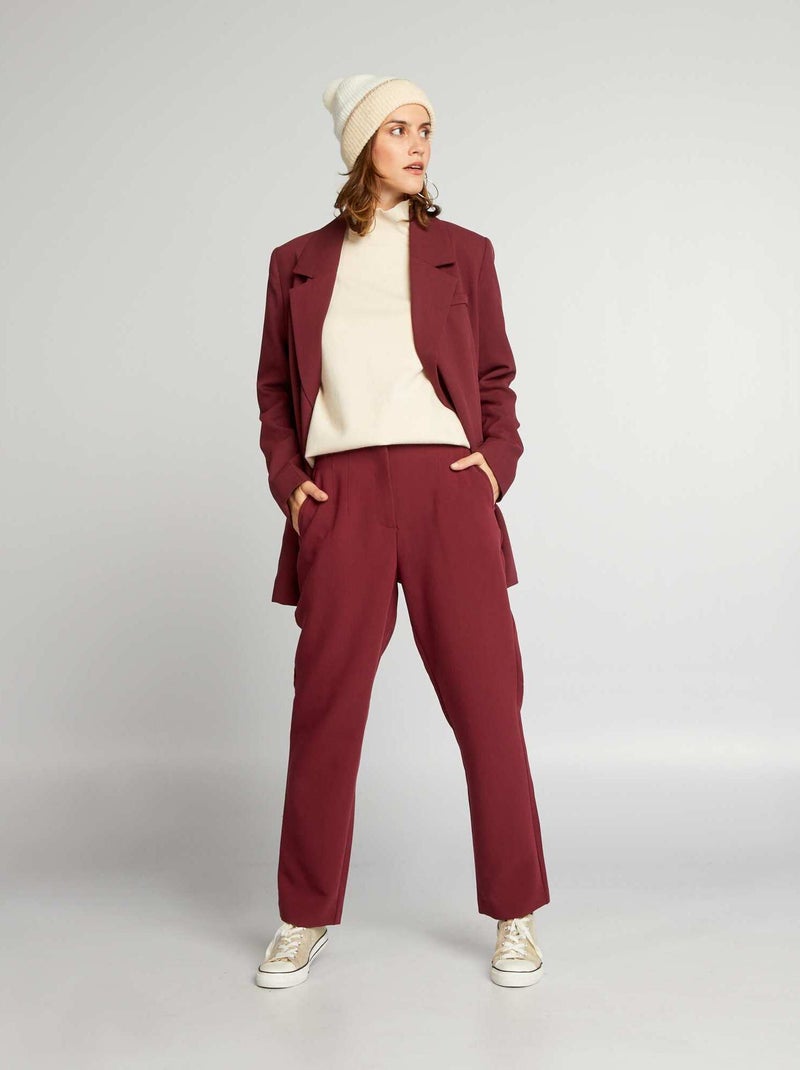 Strakke broek - ROOD - 25.00€ - Kiabi