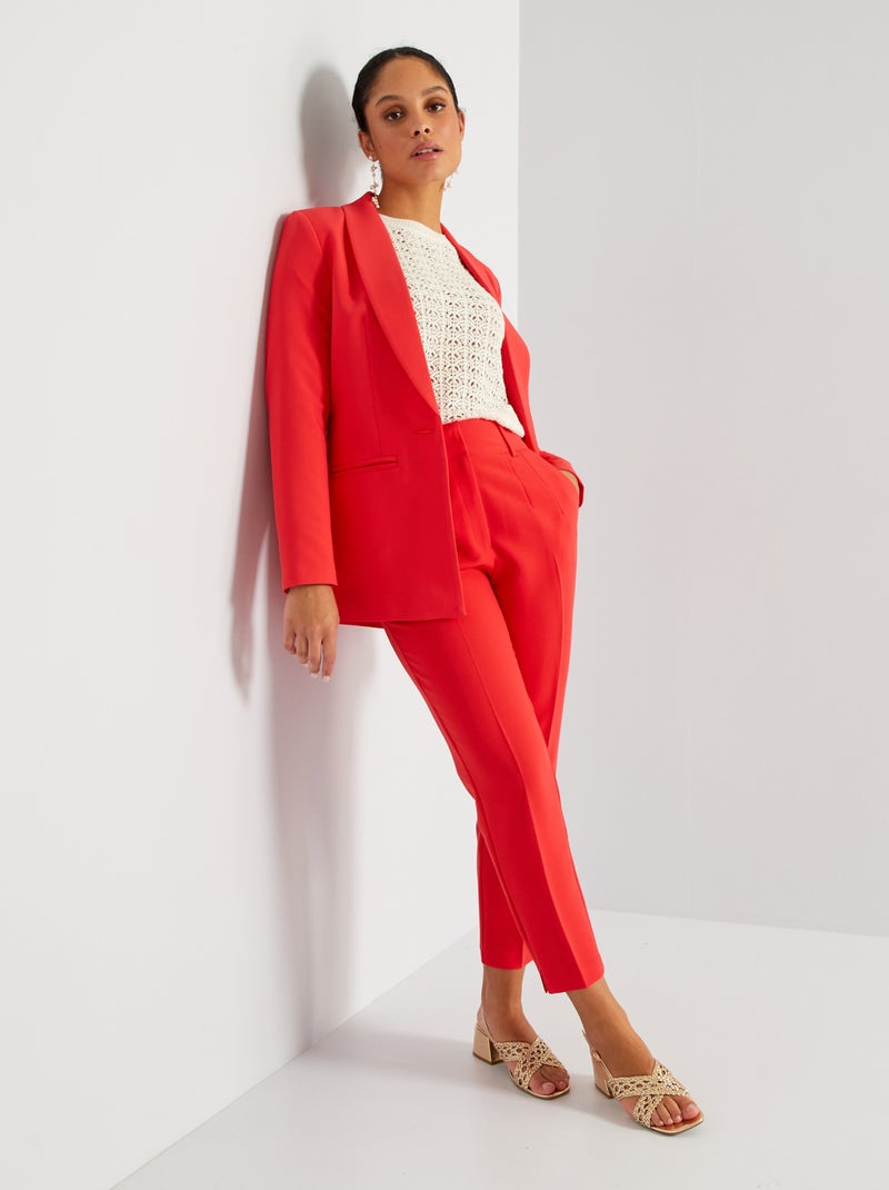 Strakke broek - ROOD - 18.00€ - Kiabi