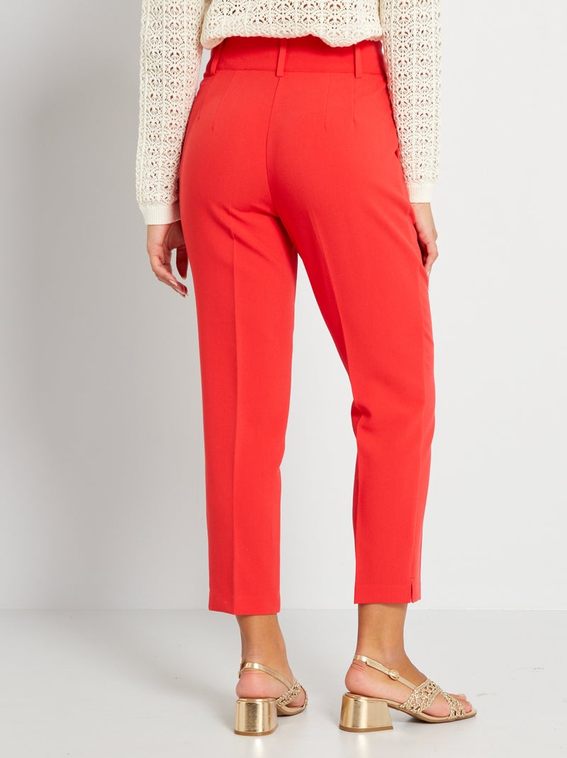 Strakke broek - ROOD - 18.00€ - Kiabi