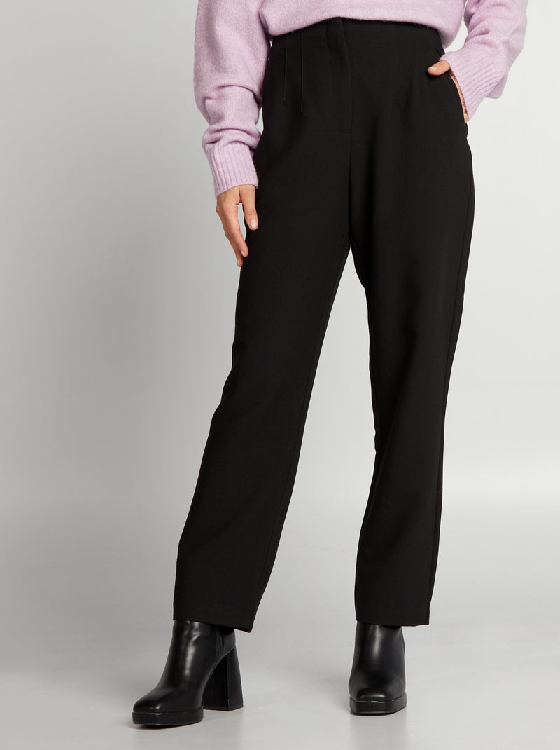 Strakke broek - ZWART - 25.00€ - Kiabi