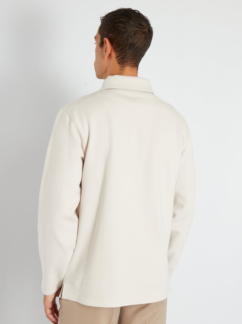 Sweater met polokraag - wit kalksteen - 18.00€ - Kiabi