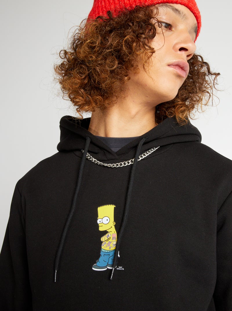 Sweater van joggingstof 'The Simpsons' - ZWART - Tienerjongen - 22.00 ...