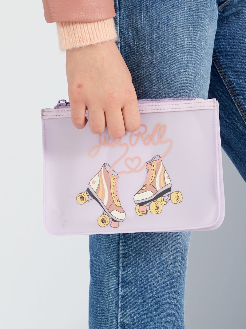 Tasje met print - PAARS - Kiabi - 5.00€