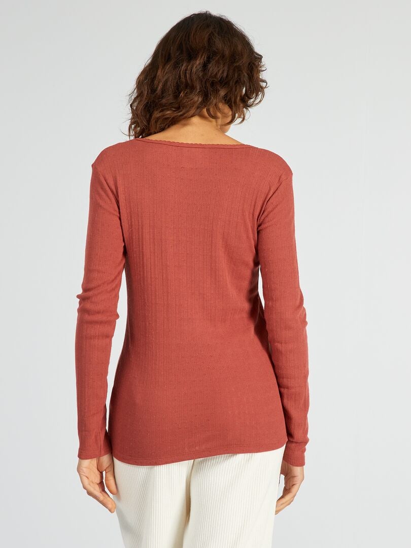 Temperatuurregulerend T-shirt - Altijd lekker warm - ROOD - Kiabi - 10.00€
