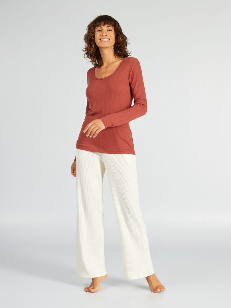 Temperatuurregulerend T-shirt - Altijd lekker warm - ROOD - Kiabi - 10.00€