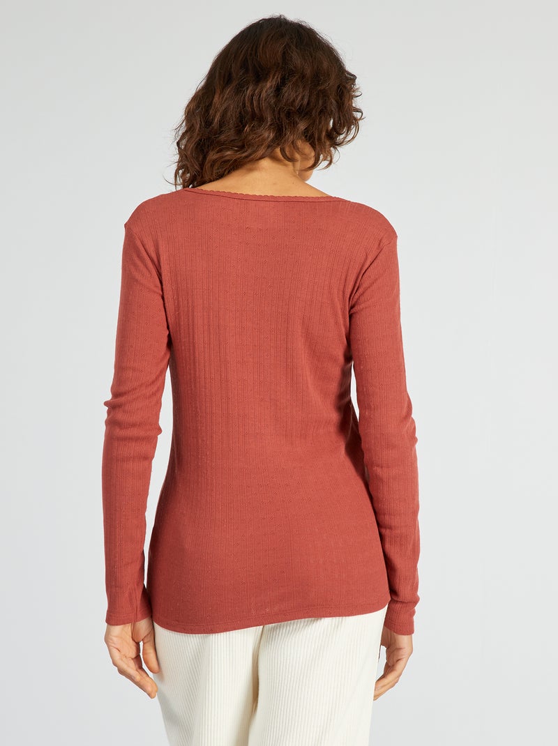 Temperatuurregulerend T-shirt - Altijd lekker warm - ROOD - 10.00€ - Kiabi