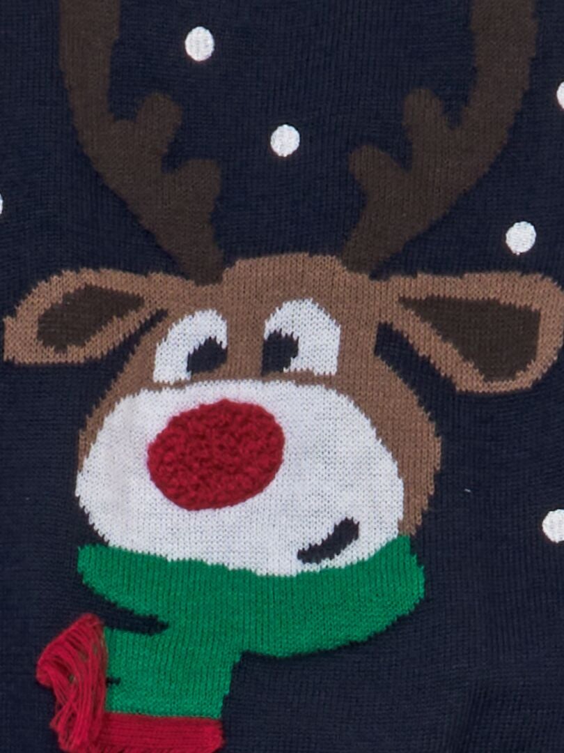 Trui met kerstmotief - BLAUW - Kiabi - 22.00€